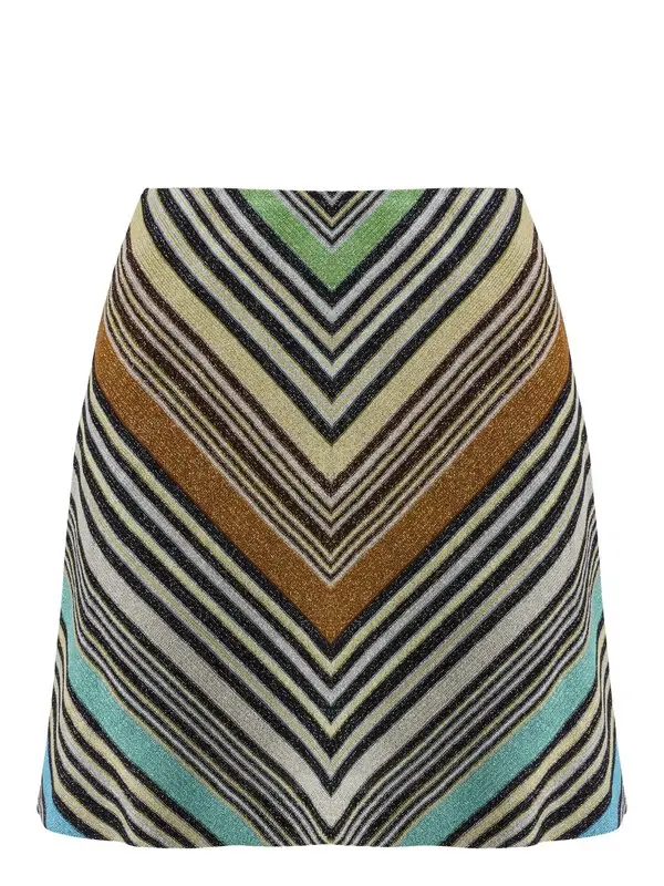 Missoni Chevron Knit Mini Skirt - Stripe
