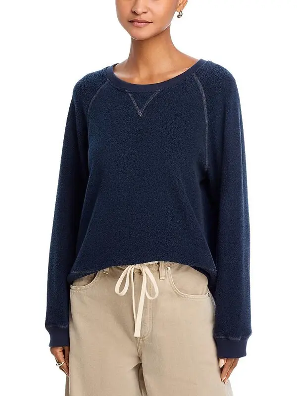 PERFECTWHITETEE Eden Fleece Sweatshirt - Navy