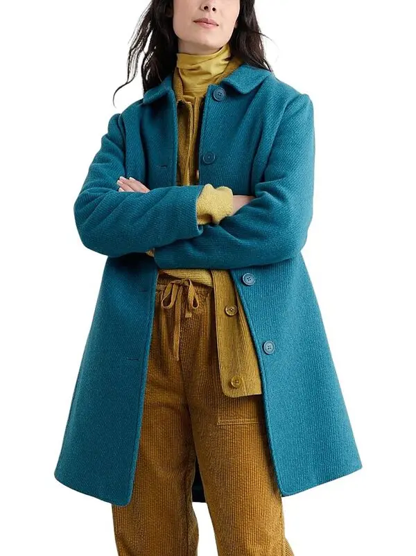SEASALT CORNWALL Wood Cabin Coat - Teal