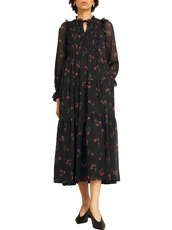 HOBBS LONDON Alnwick Midi Dress - Black Multi