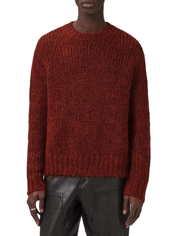 ALLSAINTS Myles Crew - Rust Red
