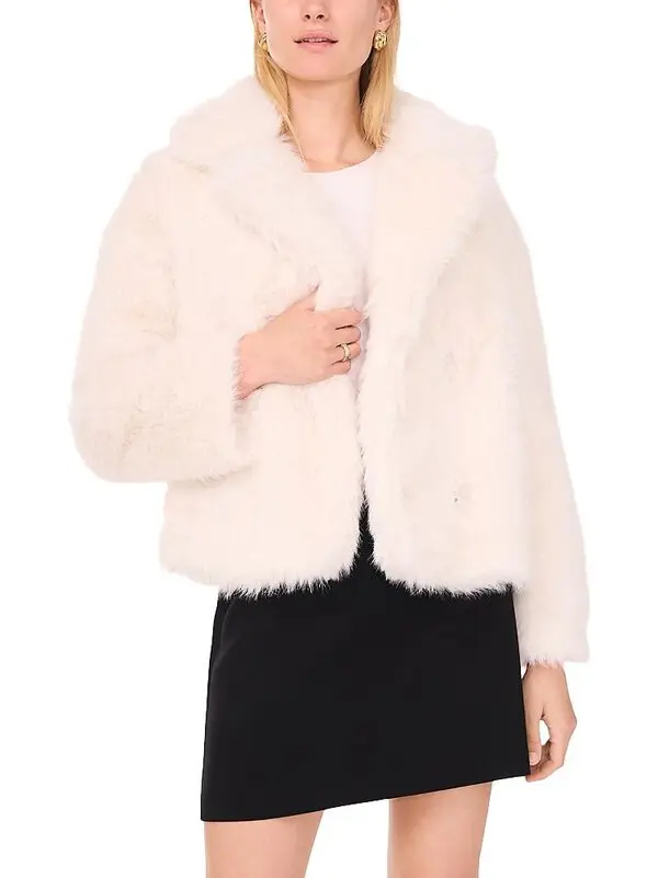 1.State Faux Fur Jacket - New Ivory