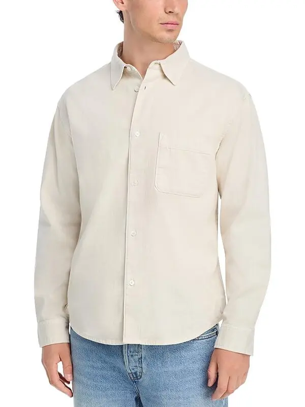 FRAME Long Sleeve Modern Shirt - Warm White