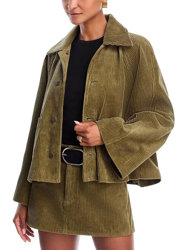FRAME The Corduroy Swing Jacket - Artichoke