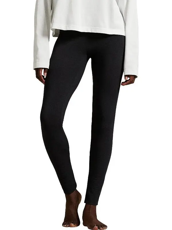 Polo Ralph Lauren Mid Rise Leggings - Onyx