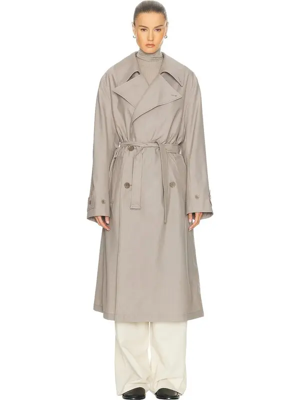 LEMAIRE Detachable Lining Trench Coat - Light Taupe
