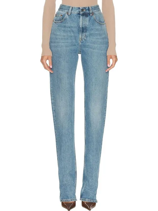 Saint Laurent 90's Slim Leg - Blue Bahama