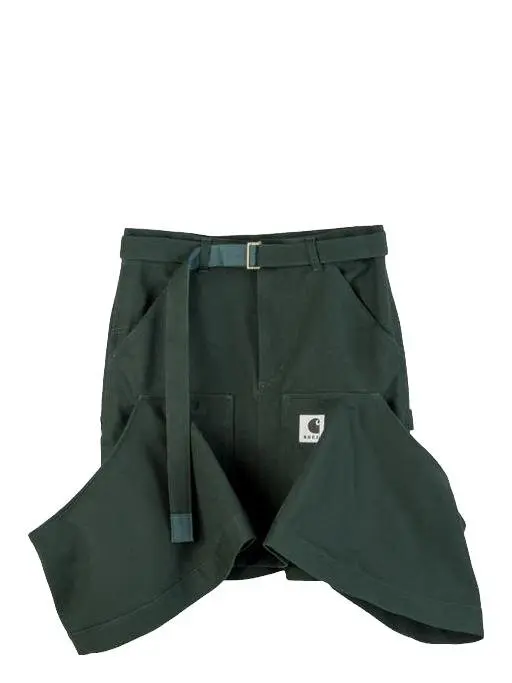 Sacai X Carhartt Wip Duck Canvas Skirt - Green