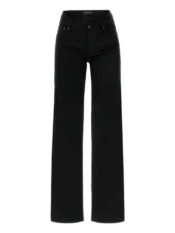 Balenciaga Curved Waist Jeans - Black