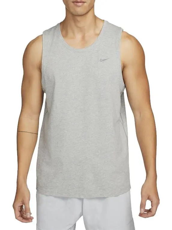 Nike Dri-fit Training Tank Top - Grey Heather/smoke Grey