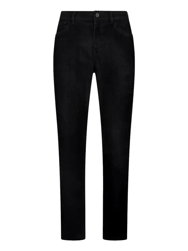 Roberto Cavalli Logo-detail Jeans - Black