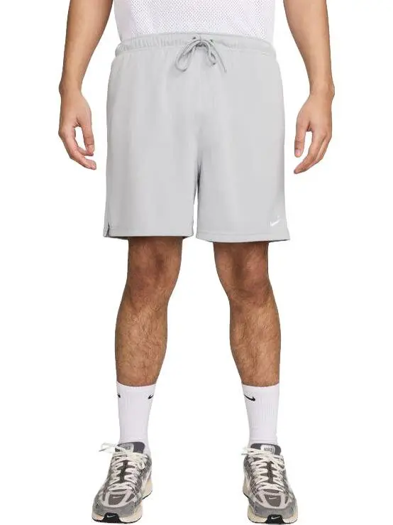 Nike Club Flow Mesh Athletic Shorts - 077 Ltskgy/white