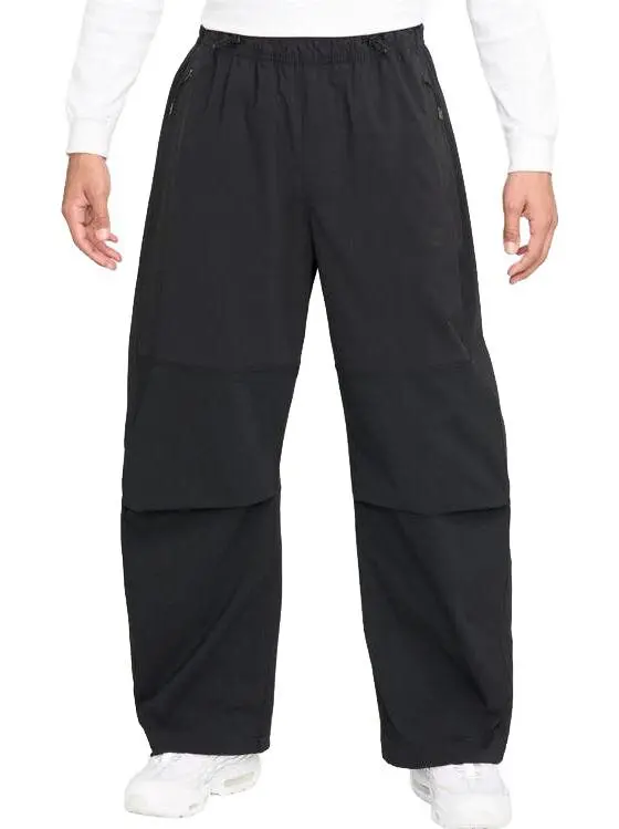 Nike Dri-fit Tech Wide-leg Woven Pants - Black