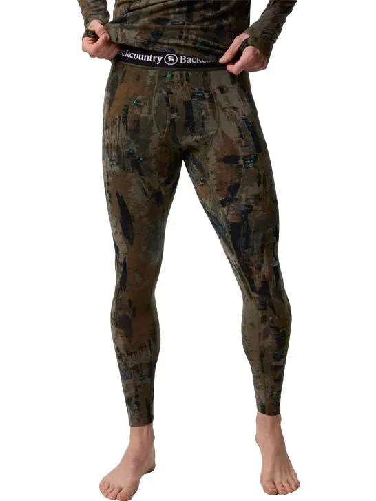BACKCOUNTRY Cedars Rws Merino Lightweight Baselayer Bottom - Camo Pendula Print