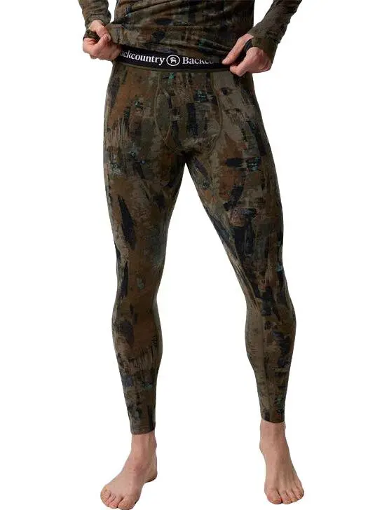 BACKCOUNTRY Cedars Rws Merino Lightweight Baselayer Bottom - Camo Pendula Print
