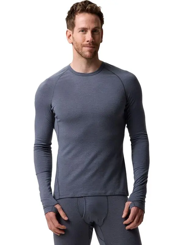 BACKCOUNTRY Cedars Rws Merino Lightweight Crew Baselayer Top - Turbulence