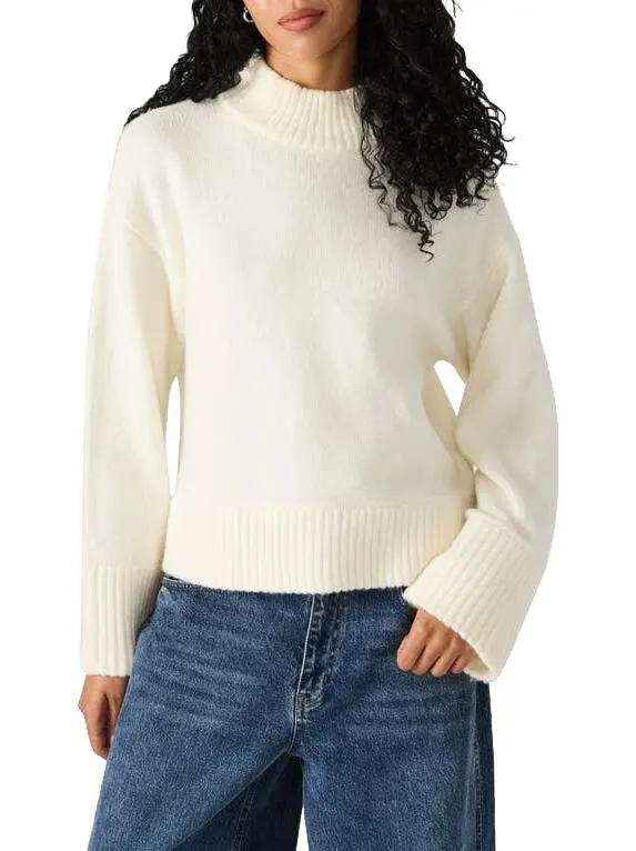 Steve Madden Ivi Mock Neck Sweater - Cream