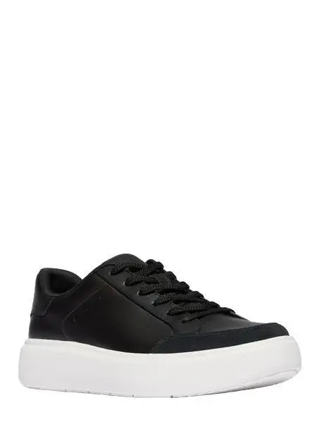 Fitflop Rtg Leather/suede Sneakers - Black