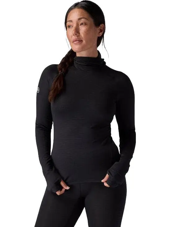 BACKCOUNTRY Pines Microgrid Ultra-lt Baselayer Balaclava Top - Black