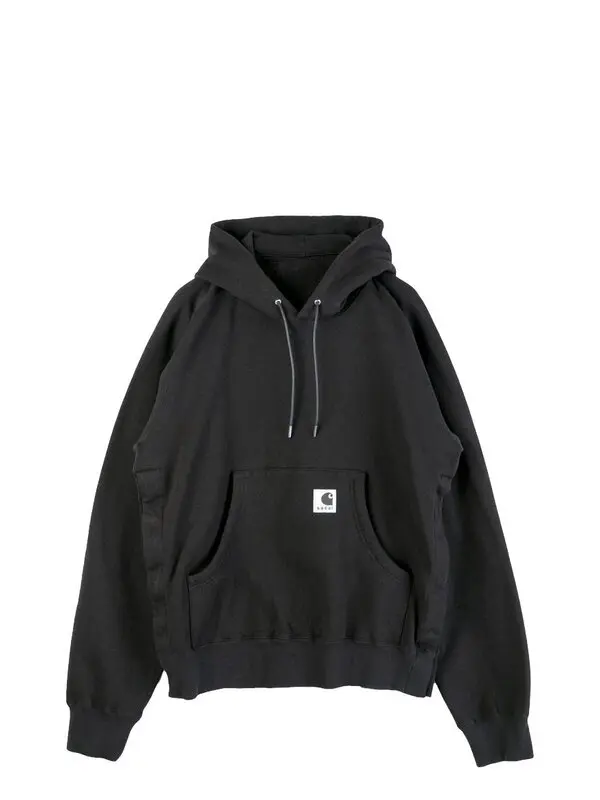 SACAI X CARHARTT WIP Cotton Fleece Hoodie - Black