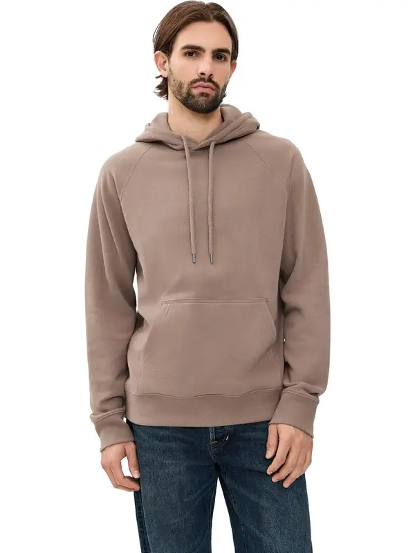 Faherty Brand High Standard Fleece Hoodie - Walnut Branch