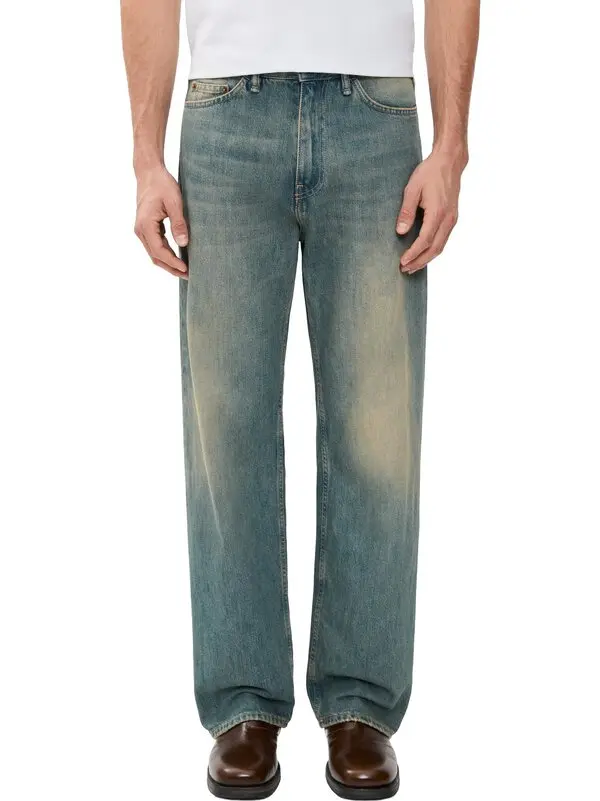 STOCKHOLM SURFBOARD CLUB Frank Japanese Denim Relaxed Jeans - Sand Blue