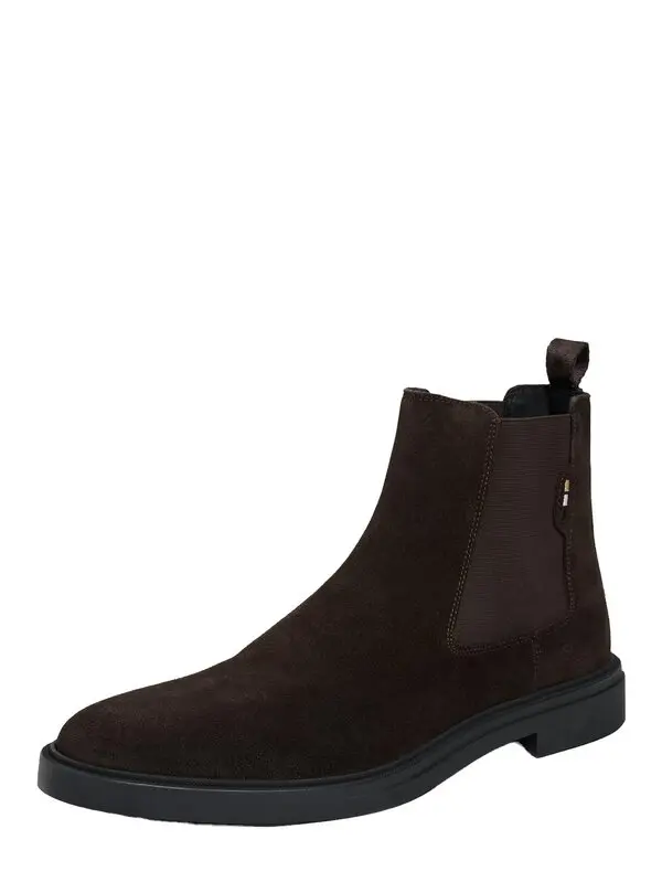 Hugo Boss Calev Suede Chelsea Boots - Dark Brown