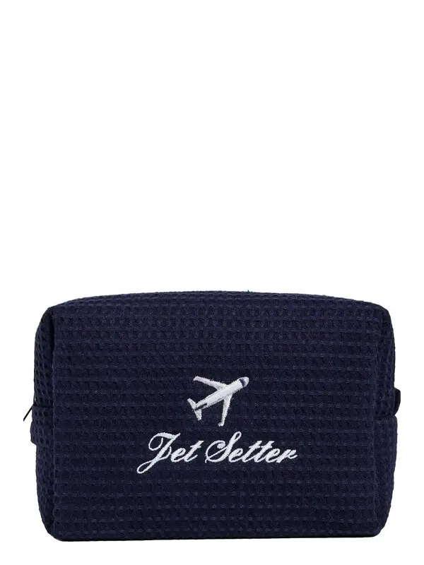ABBODE Jet Setter Waffle Pouch - Navy