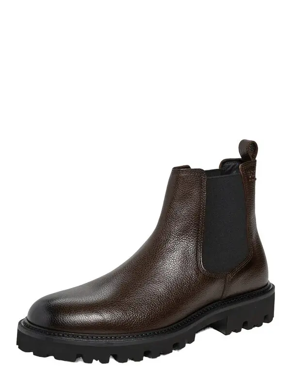 Hugo Boss Julyo Leather Chelsea Boots - Dark Brown