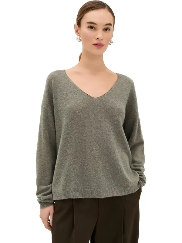 Le Kasha Tibet Cashmere Sweater - Moss Green