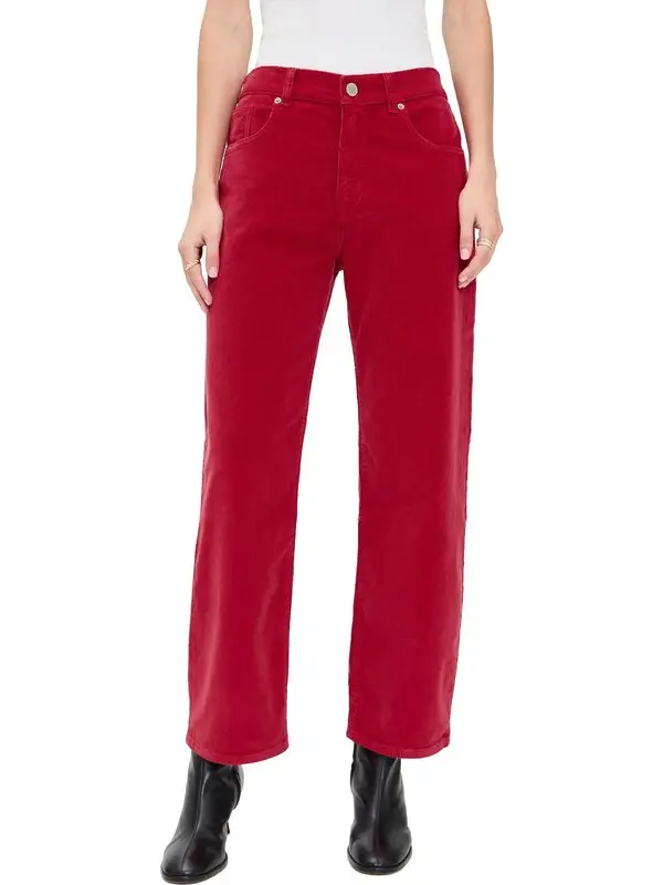 LA LIGNE The Marilyn Corduroy Pants - Red