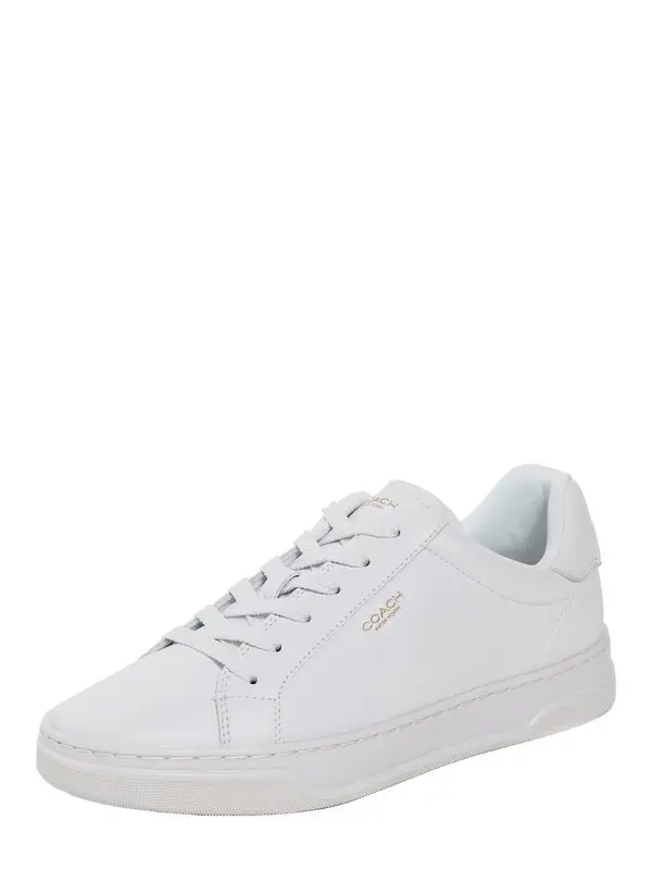 Coach High Line Leather Sneakers - Optic White