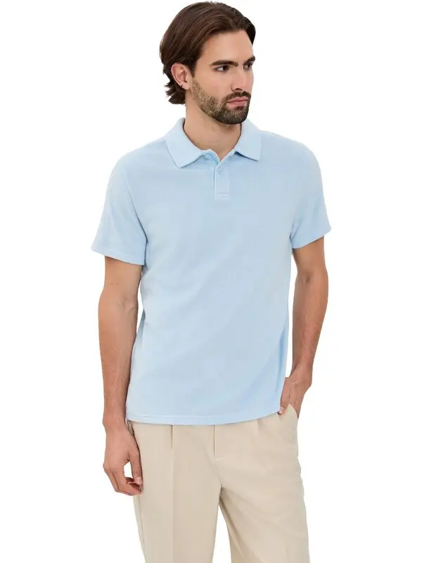 FAIR HARBOR Ravello Terry Polo - Light Blue