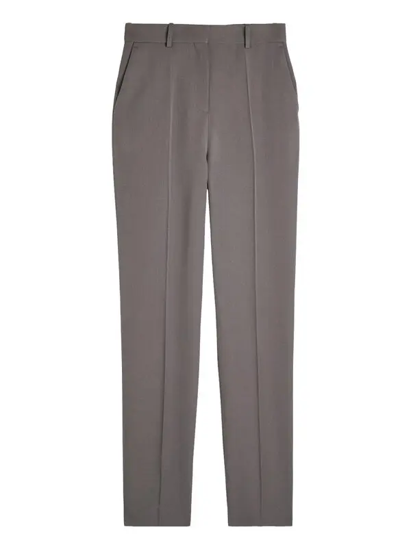 Calvin Klein Lucia Slim-leg Wool Trousers - Grey