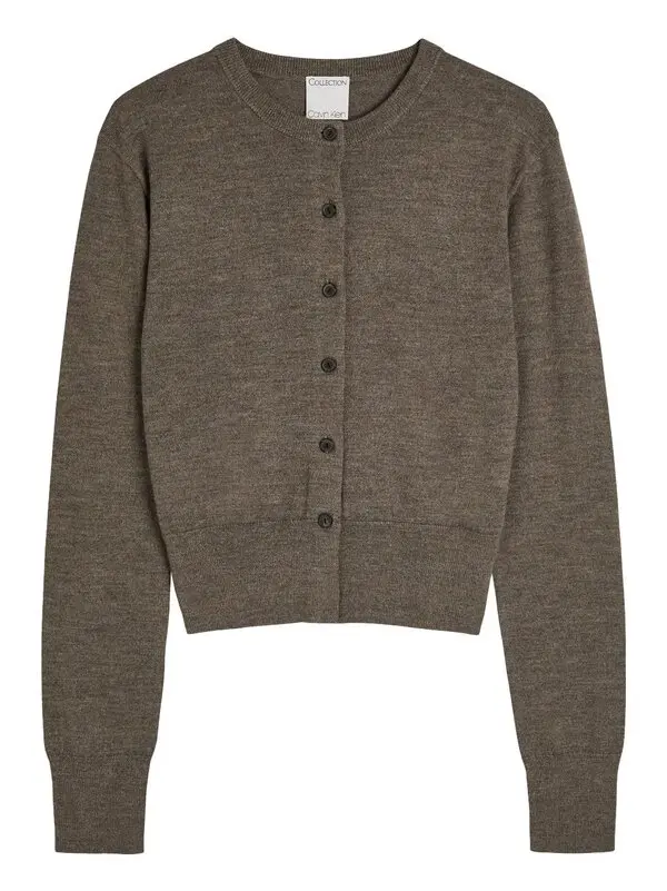 Calvin Klein Wool Cardigan - Brown