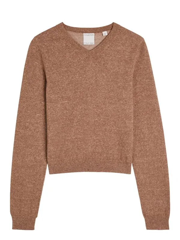 Calvin Klein Celia Linen-blend Jumper - Sand