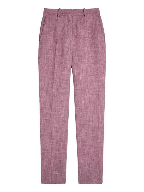 Calvin Klein Lucia Slim-leg Cotton-blend Trousers - Red Light