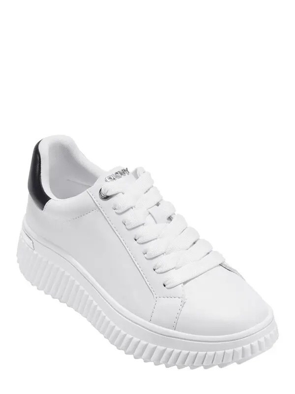 Dkny Lobeco Platform Sneakers - White/black