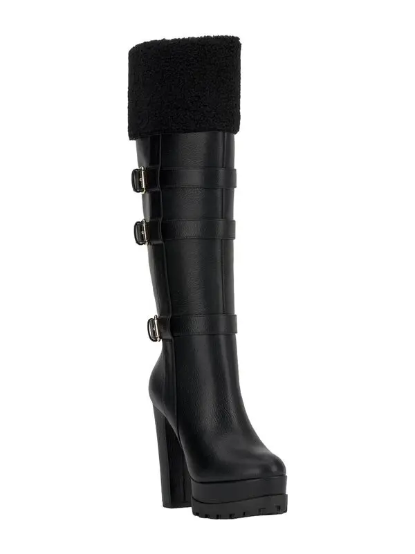 Jessica Simpson Imerald Platform Knee High Boots - Black