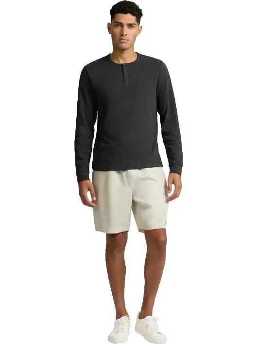 Onia Heavyweight Slub Henley Sweater - Noir