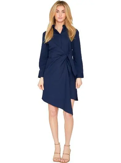 TAYLOR TILLMAN Holly Wrap Dress - Navy