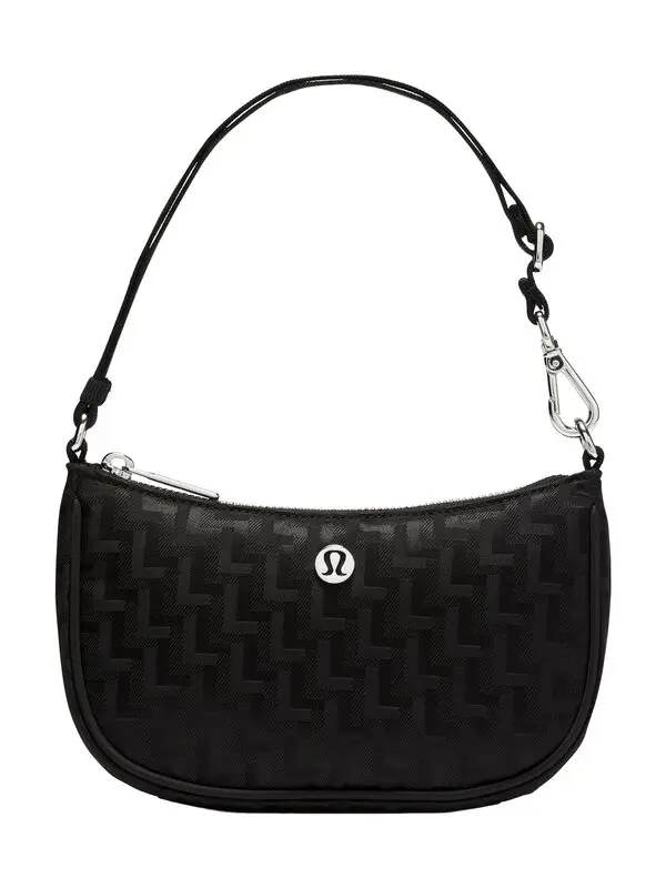Lululemon City Essentials Mini Shoulder Bag - Lll Geo Pattern Jacquard Black