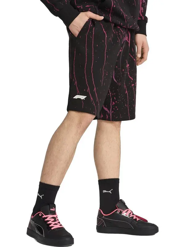 PUMA X F1® Color Splash Fleece Shorts - Black
