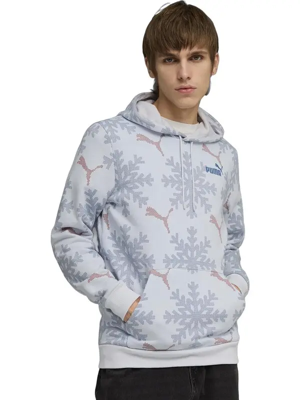 PUMA Essentials Logo Lab Holiday Hoodie - Gray