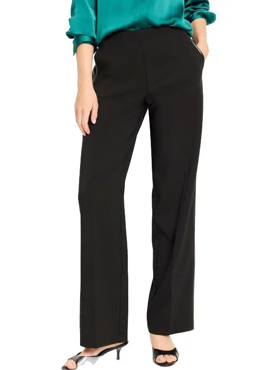 NIC+ZOE Lenox Tuxedo Wide Leg Pants - Black Onyx