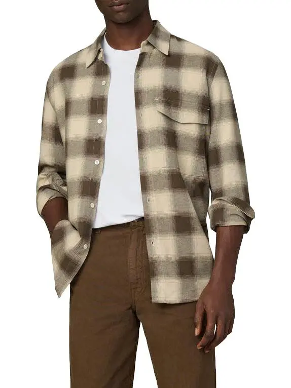 Joe's Jeans The Reynolds Plaid Cotton Button-up Shirt - Bungee Plaid