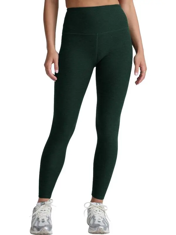 Beyond Yoga High Waisted Leggings - Dark Spruce Green Heather