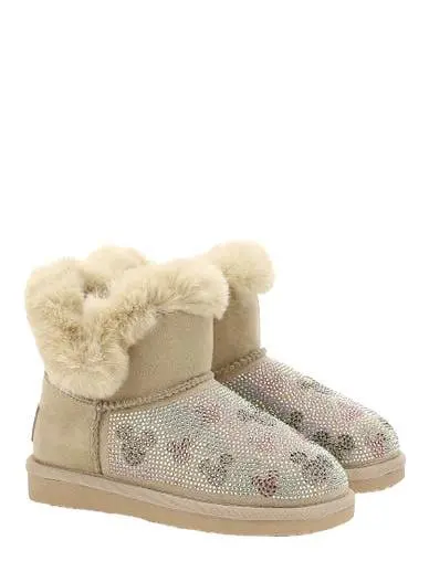 MASTER OF ARTS Micro-studded Mickey Winter Boots - Beige