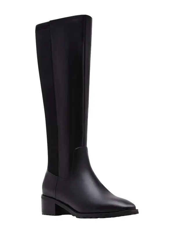 Blondo Sandy Waterproof Knee High Boots - Black Leather