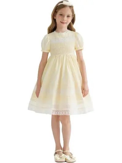 SWEET CACTUS London Pleated Dress - Cream
